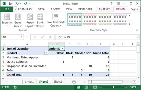 MS Excel 2013 How To Remove Column Grand Totals In A Pivot Table