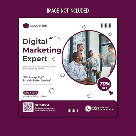 Premium Vector Creative Print Ready Social Media Post Design Template