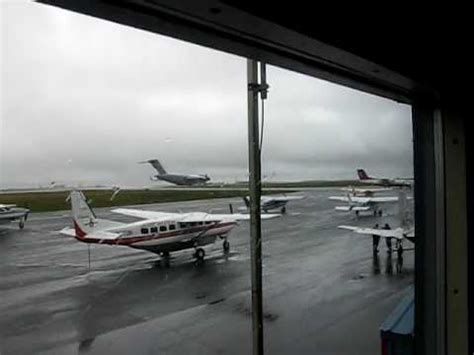 Huge Us Airforce Freight Plane Taking Off At Bethel Alaska Airport