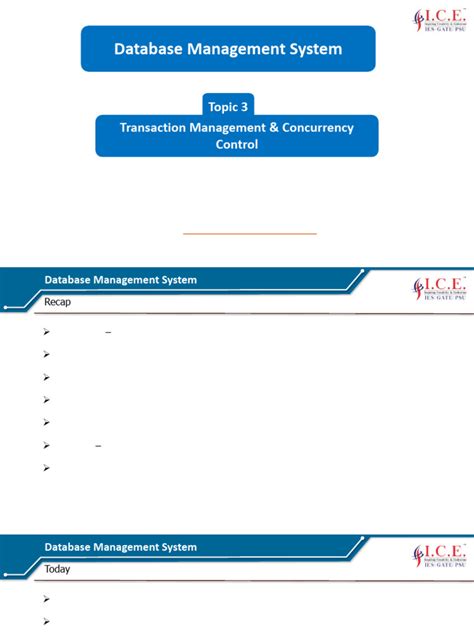 12062021 Transaction Management Ii Recourability And Conflict