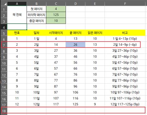 왕 초보용 엑셀 매크로 VBA 배우기 9 매일 10페이지 책읽기 프로그램 4 6 왕 초보용 엑셀 매크로 VBA 배우기 9 매일 10페이지 책읽기 프로그램 4 6