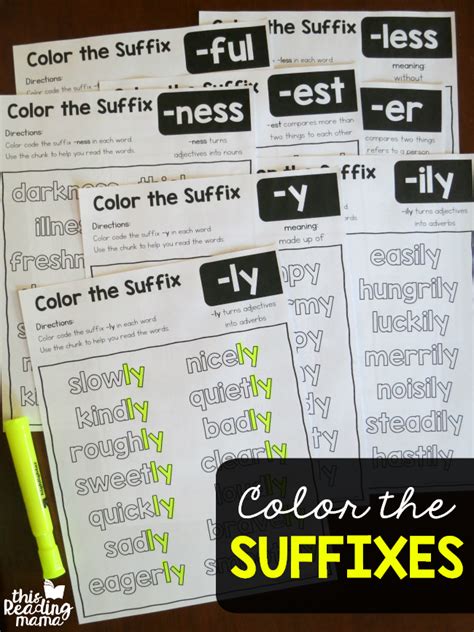 Suffix Y Ly Ness Less Ful RFA 1 Babekid Ph Worksheets Library