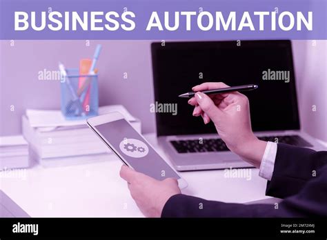 Conceptual Caption Business Automation Business Concept For Digital Transformation Streamlined