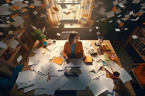 Premium Photo Dynamic Image Of A Person Organizing And Generative Ai