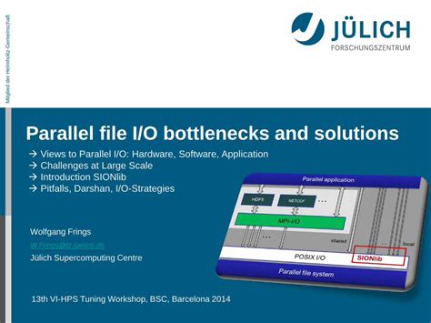 Pdf Parallel File Io Bottlenecks And Solutions Vi Hps · Parallel File Io Bottlenecks And