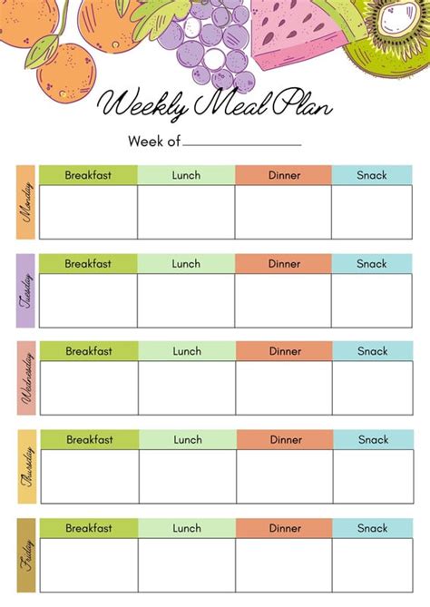 Customize 306 Weekly Menu Templates Online Canva