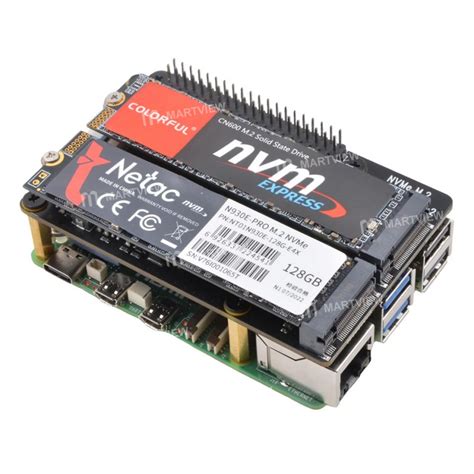 x1004 pcie to m 2 nvme protocol dual ssd expansion board for raspberry