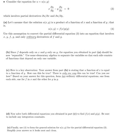 Solved • Consider The Equation For U Uz Y ди Au Y Ac 0