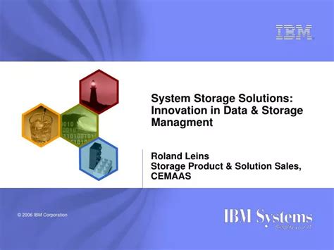 PPT System Storage Solutions Innovation In Data Storage Managment PowerPoint Presentation