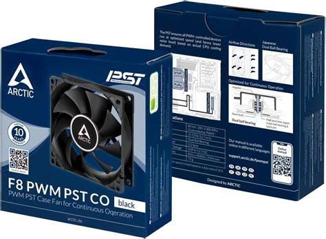 Arctic F PWM PST CO Mm Case Fan With PWM Sharing Technology PST Dual Ball Bearing For