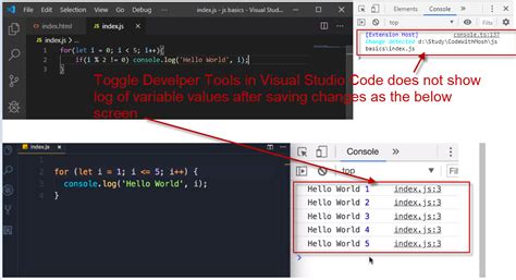 How To Make The Console Log Displayed On The Toggle Developer Tools In
