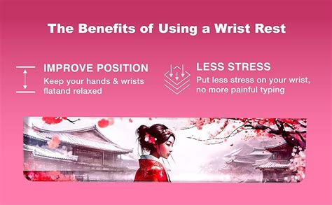 Amazon Com GUNMJO Acrylic Keyboard Wrist Rest Cherry Blossom For TKL Computer Keyboard And