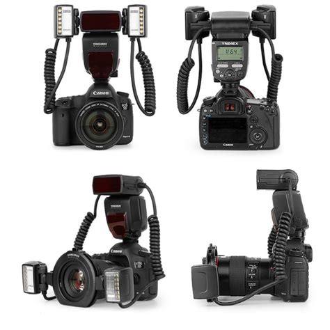 For Canon Ttl Oral Insect Insect Teeth Ring Light Yongnuo Yn24ex Macro Ring Flash Speedlite Black