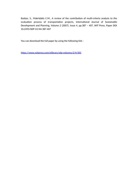 Pdf A Review Of The Contribution Of Multi Criteria Analysis To The