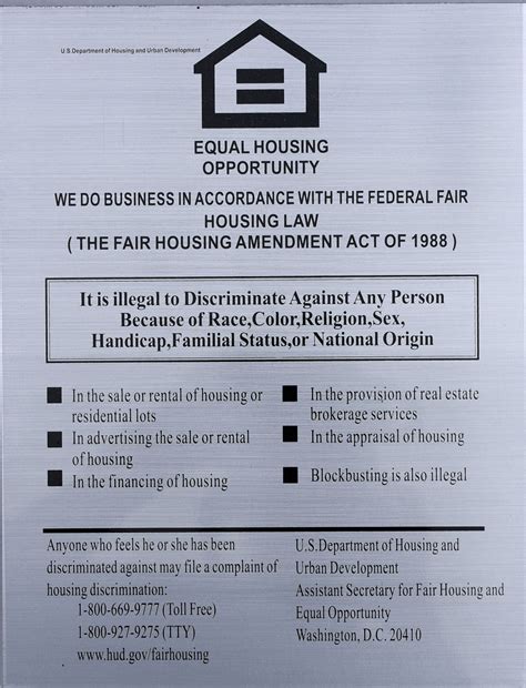 Fair Housing Printable Poster
