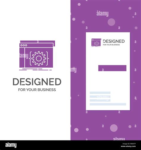 Business Logo For Api App Coding Developer Software Vertical Purple Business Visiting