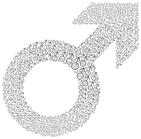 Download Male Symbol Fractal Black SVG FreePNGimg