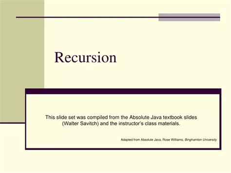 ppt recursion powerpoint presentation free download id 9619232