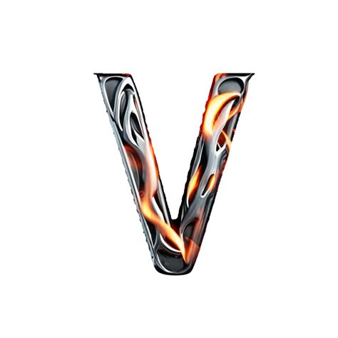 불 효과가 있는 금속 텍스트 V 알파벳 A에서 Z까지의 문자 Lic 텍스트 불 효과 V 알파벳 Png 일러스트 및 Psd 이미지 무료 다운로드 Pngtree