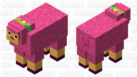 Cute Pink Sheep Minecraft Mob Skin