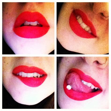 Ruby Woo Lipstick With Cherry Liner Ruby Woo Lipstick Ruby Woo Lipstick