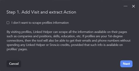 Export Profile Information Linked Helper