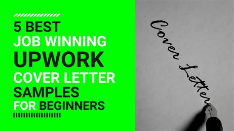 5 Best Job Winning Upwork Cover Letter Samples For Newbies