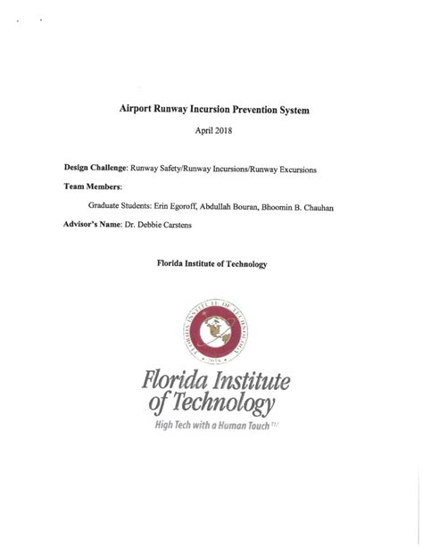 Pdf Runway Incursion Prevention System Acrp