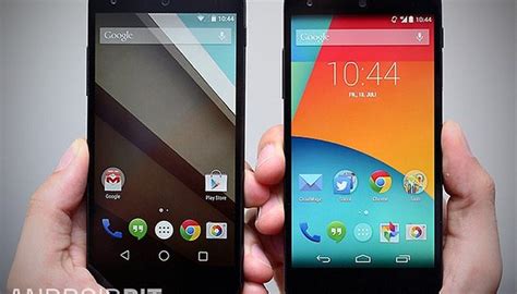 android lollipop vs android kitkat comparison what s different