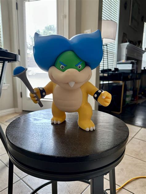 3d Printed Ludwig Von Koopa Figure Mario Villain Fan Art Etsy