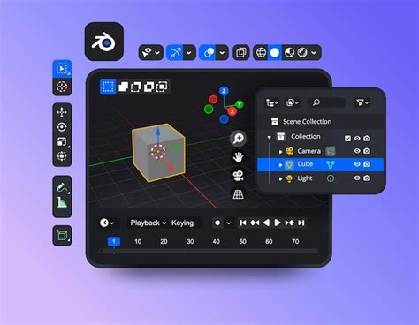 Premium Vector Software For Creating 3d Graphics Viewport