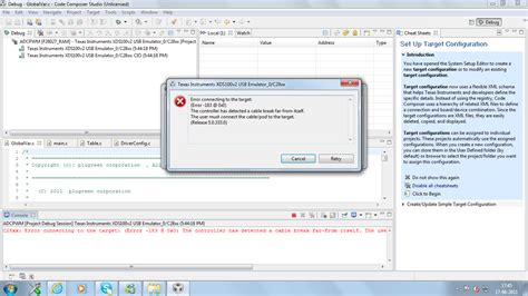 Programming Issue With Xds100v2 C2000 Microcontrollers Forum C2000