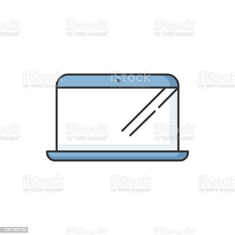 랩톱 Rgb 컬러 아이콘 가상현실에 대한 스톡 벡터 아트 및 기타 이미지 가상현실 개념 노트북 Istock