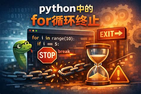 Python中的for循环终止