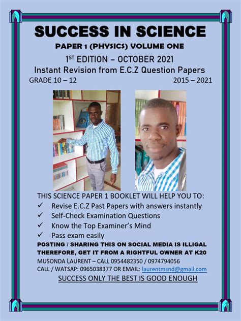 Success In Scie P1 Vol 2 2015 2021 Pdf