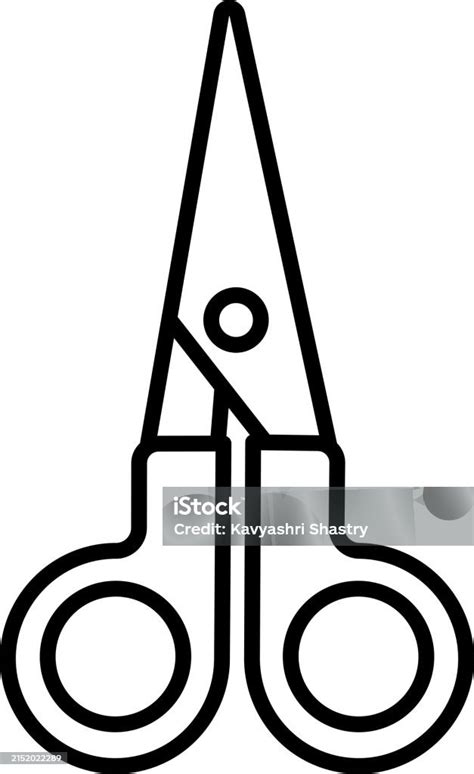 Scissors Outline Vector Illustration Stock Illustration Download Image Now Barber Business