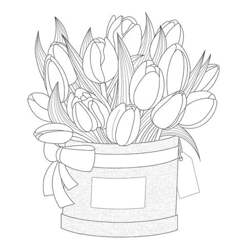 Coloring Page For Adults Bird And Flower