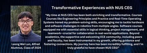 NUS ECE Admissions 2025 Electrical And Computer Engineering