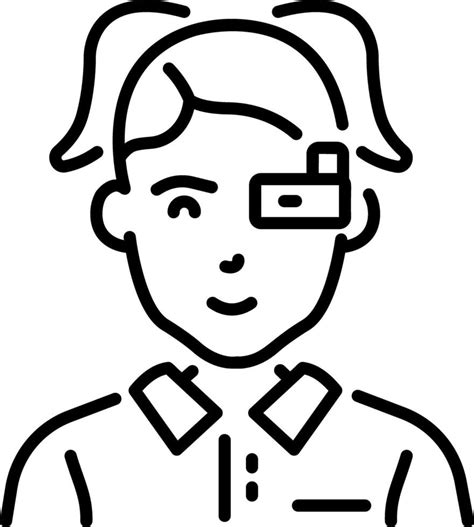 A Linear Icon Showing A Futuristic Girl 66039033 Vector Art At Vecteezy