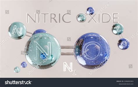 Nitrogen Monoxide Chemical Compound Molecule Stock Image
