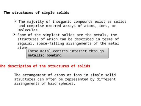 Ppt The Structures Of Simple Solids Dokumen Tips