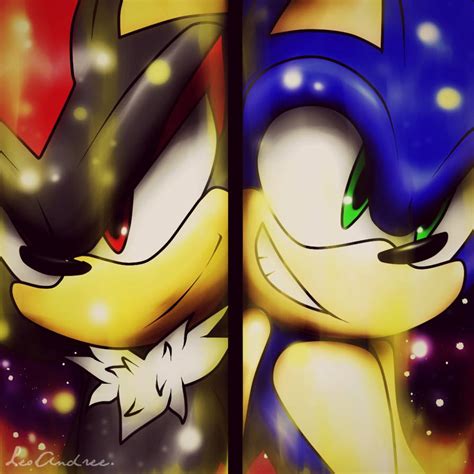 Sonic And Shadow The Hedgehog Super Transformation By