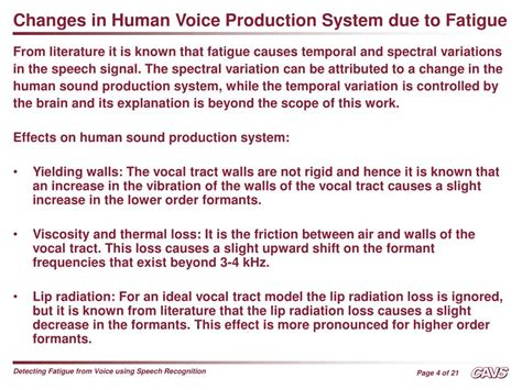 Ppt Detecting Fatigue From Voice Using Speech Recognition Powerpoint Presentation Id5346257