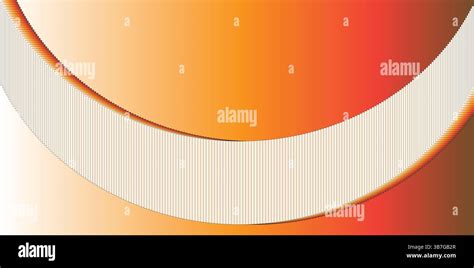 Semi Circular Orange Arcs Over Ivory Gradient Background Stock Vector Image And Art Alamy