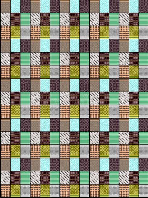 The Art Of Arranging Grid Patterns Design Stock Illustration