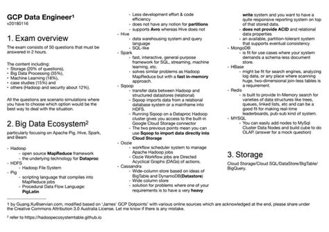 Gcp Data Engineer Cheatsheet Pdf