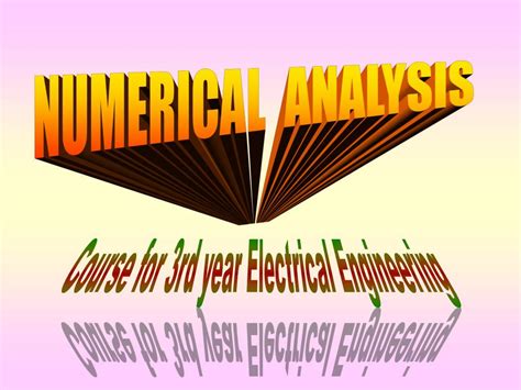 PPT NUMERICAL ANALYSIS PowerPoint Presentation Free Download ID 974412