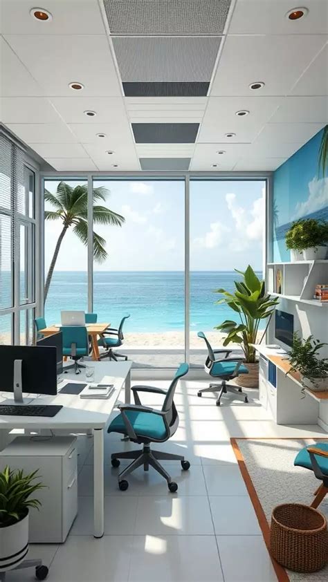 30 Coastal Office Ideas To Transform Your Workspace Vibe