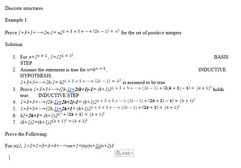 Solved Discrete Structures Example 1 Prove 1352n 1