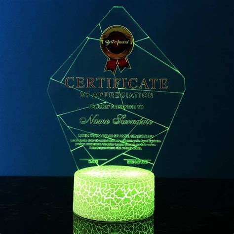 Acrylic Led Lighting Trophy 5072 Hosanna Marketing